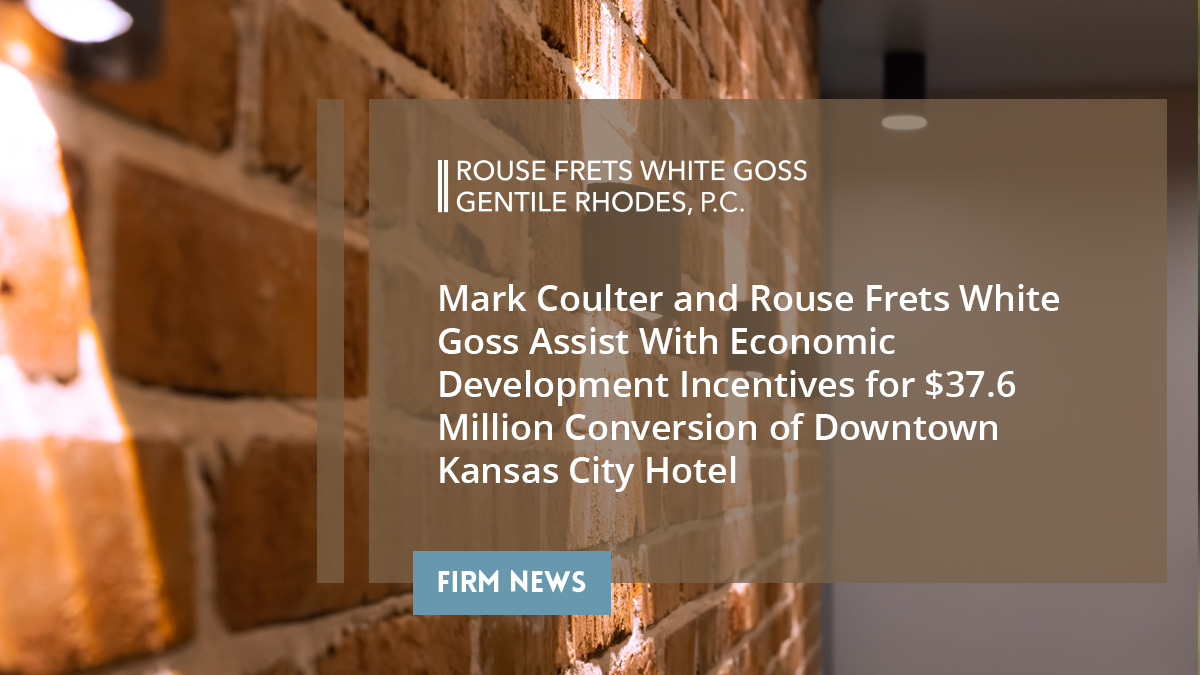 Mark Coulter and Rouse Frets White Goss Assist With Economic ...