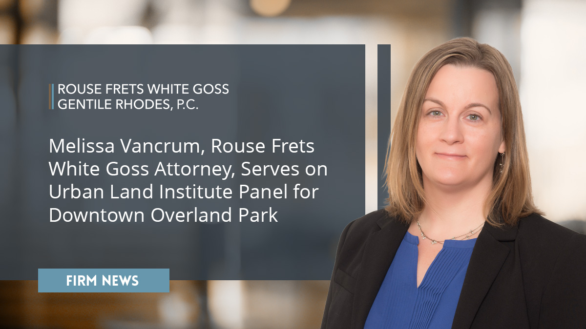 Melissa Vancrum, Rouse Frets White Goss Attorney, Serves on Urban Land ...